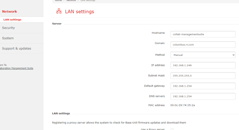 How to set XMS Edge IP address to static? - Barco